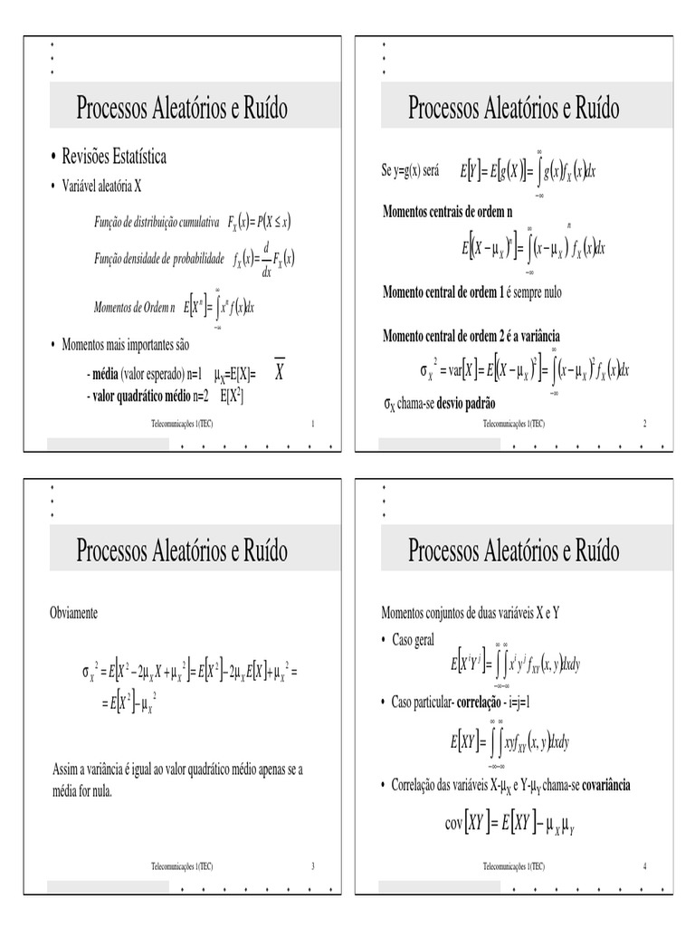 Notas de Aula Slides - USP | PDF