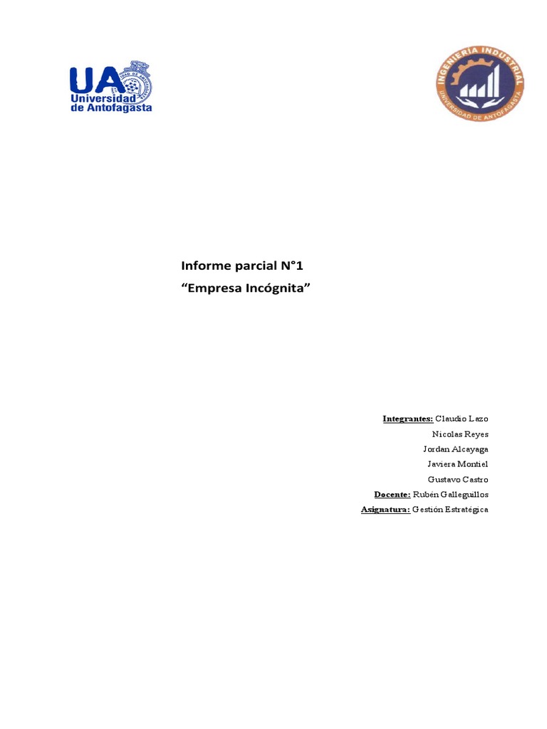 Informe Parcial N°1 Gestión Estrategica | PDF | Análisis FODA | Marketing