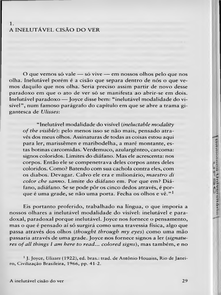 DIDI HUBERMANN Georges O Que Vemos o Que Nos Olha A Inelutavel Cisao Do Ver | Download grátis ...