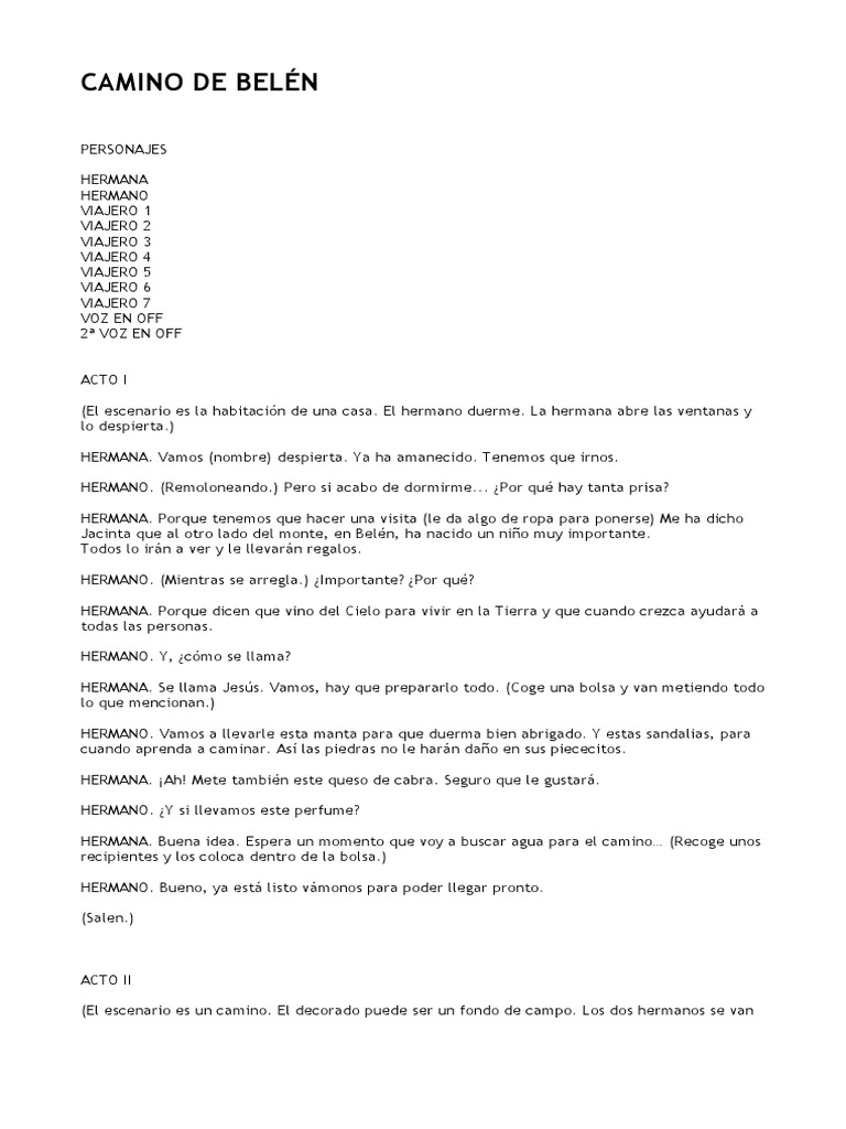 Camino de Belén | PDF