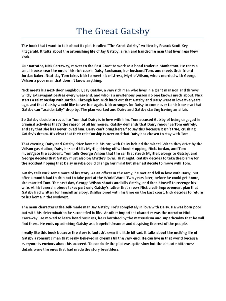 The Great Gatsby | PDF | The Great Gatsby
