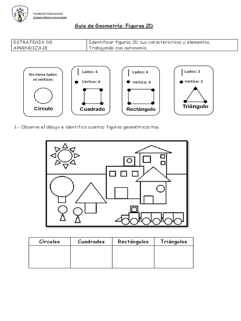 Guía de Figuras Geométricas 2D | PDF