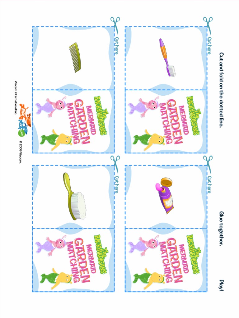 Backyardigans Games - Backyardigans Mermaid Matching Game | PDF