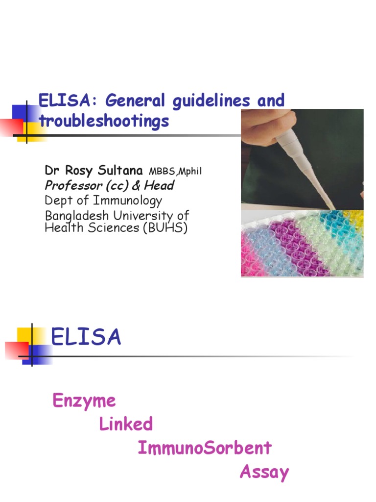 ELISA Guidelines & Troubleshooting | PDF | Elisa | Immunology