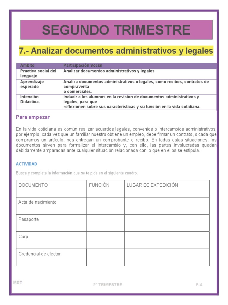 Documentos Legales y Administrativos | PDF