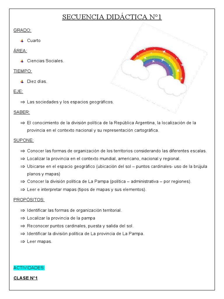 SECUENCIA DIDÁCTICA Ciencias Sociales | PDF