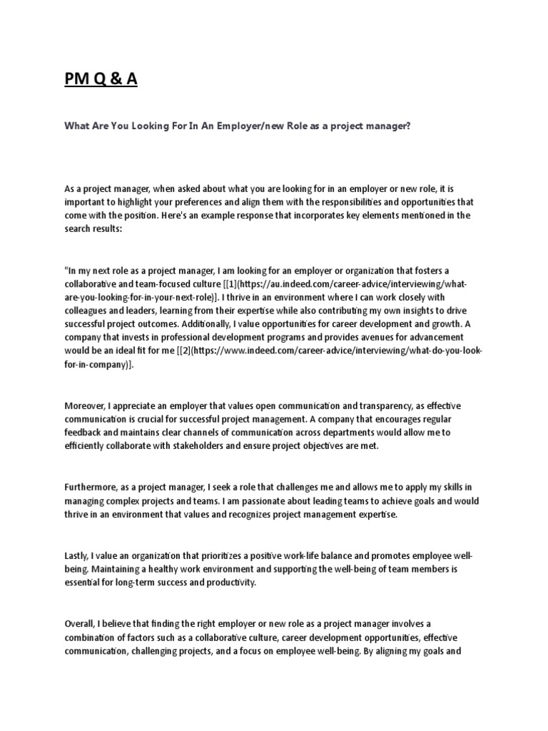 PM Q&a | PDF | Project Management | Leadership