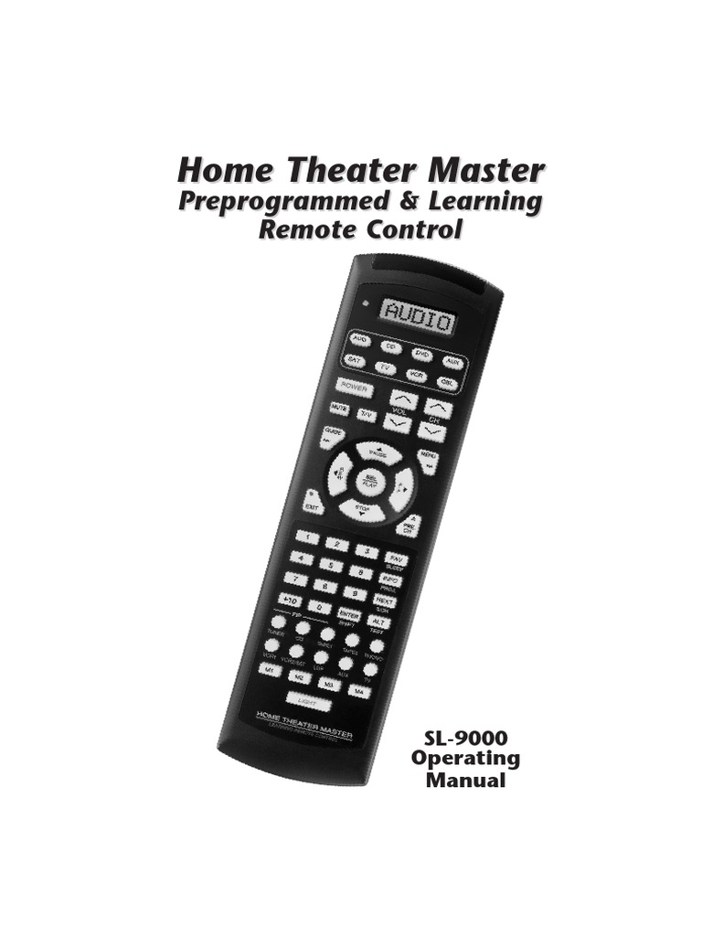 Remote Controller SL-9000 Auto Search | PDF
