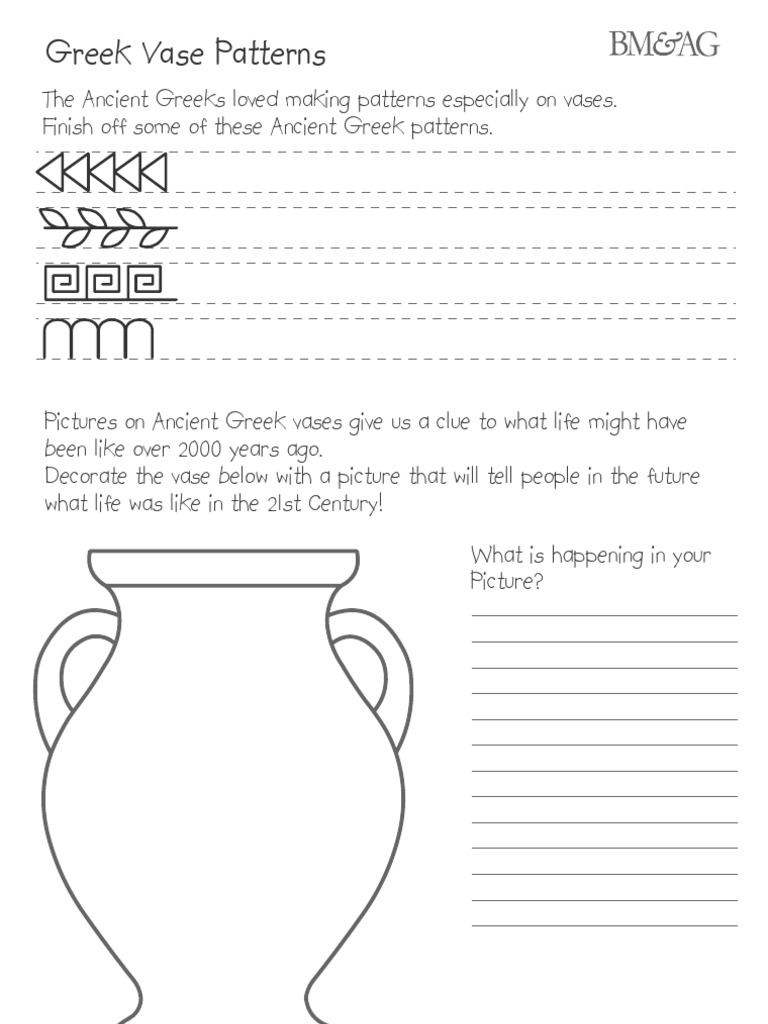 Ancient Greek Vase Pattern Activity | PDF | Art