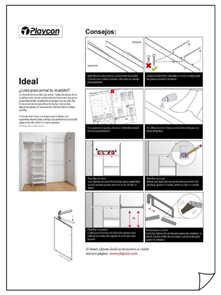 PLAYCON - Closet Armable | PDF | Bienes manufacturados