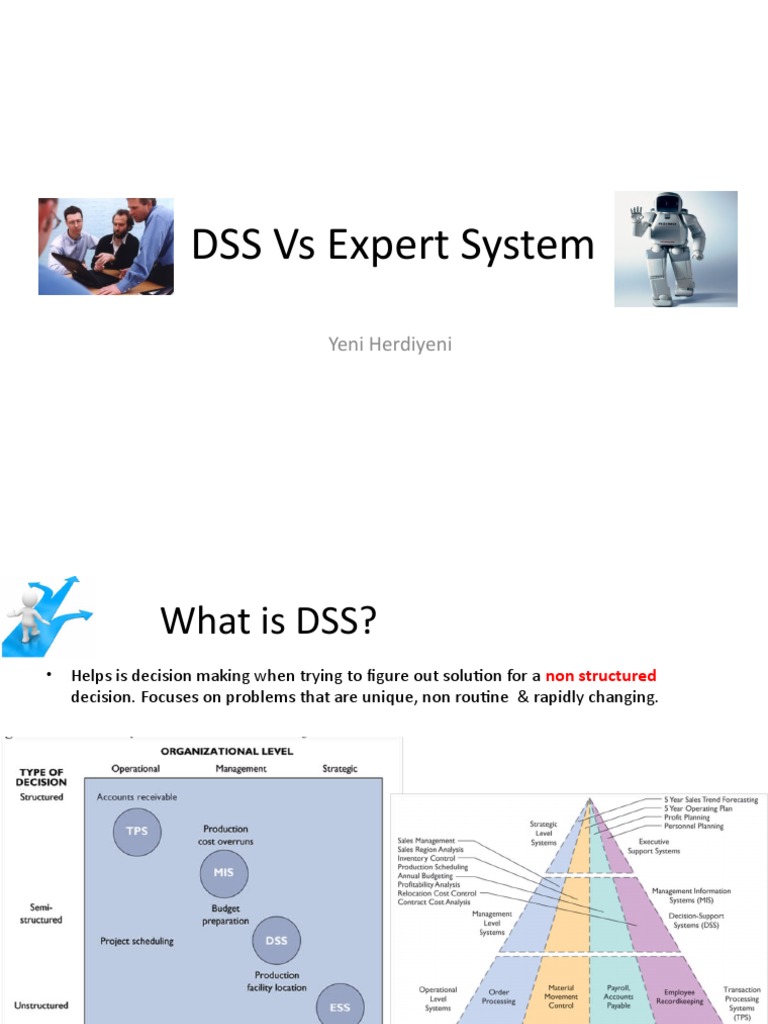 DSS Vs Expert System | PDF | Expert | Decision Making