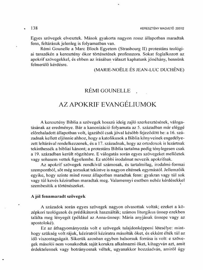Adoc - Pub Az Apokrif Evangeliumok | PDF