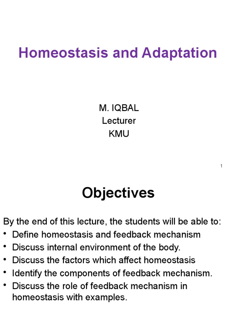 Understanding Homeostasis Mechanisms | PDF