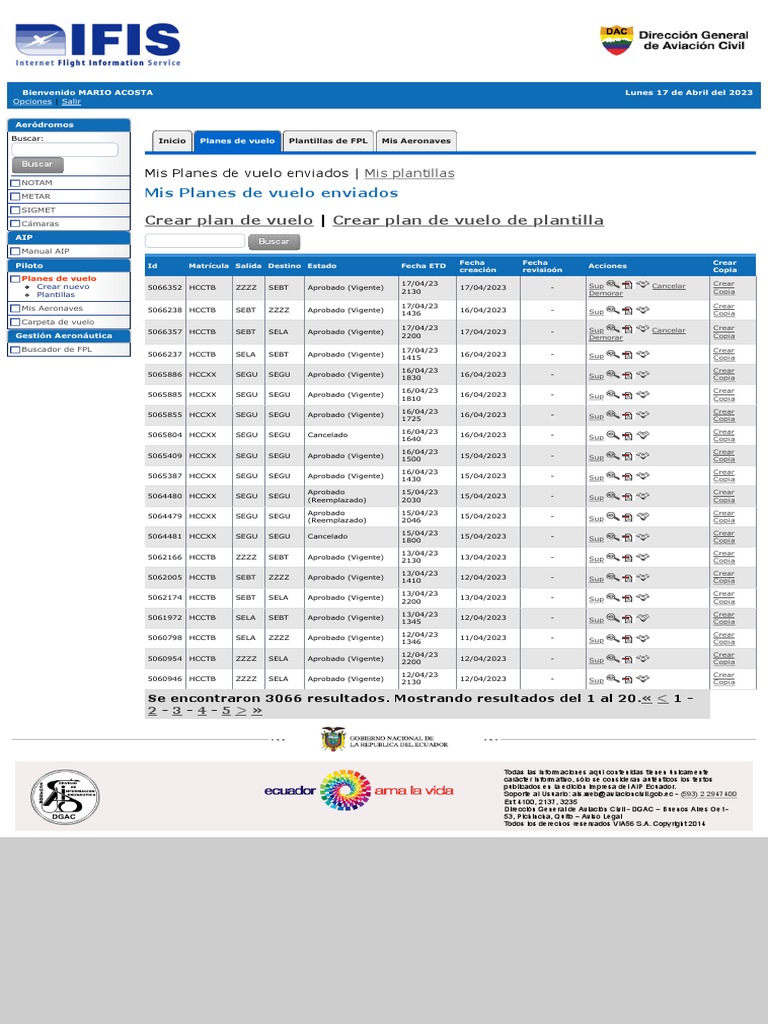 IFIS Internet Flight Information System | PDF | Vehículos | Aeroespacial