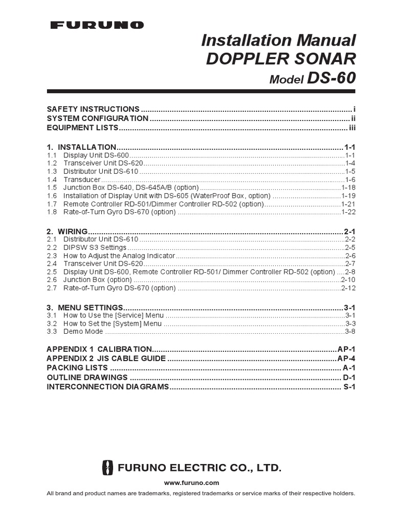 Ds60 Installation Manual | Download Free PDF | Screw | Power Supply