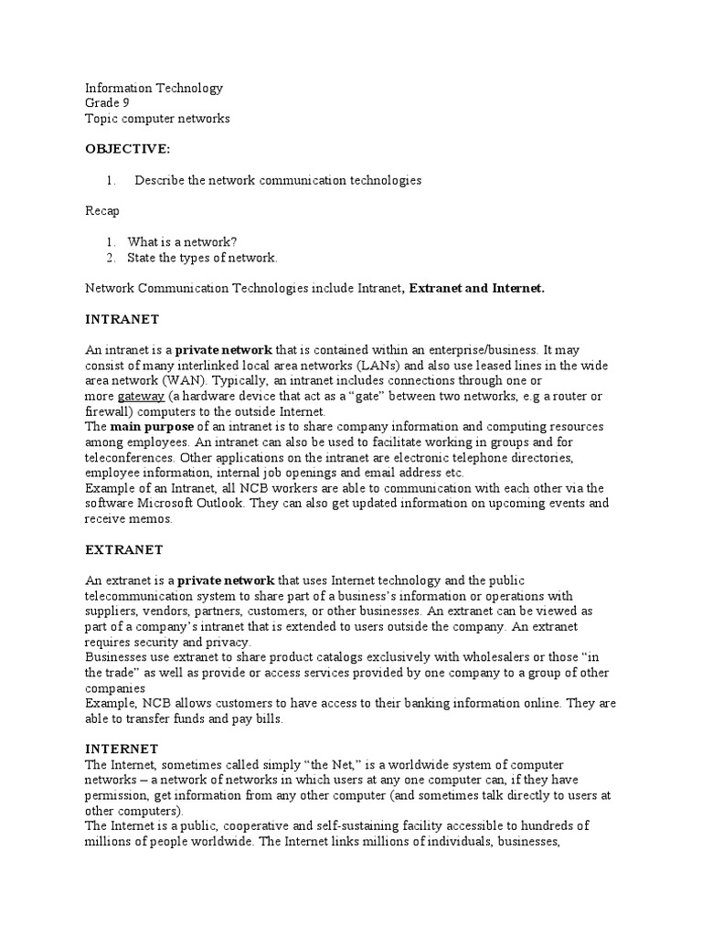 Computer Network Pdf Computer Network Internet