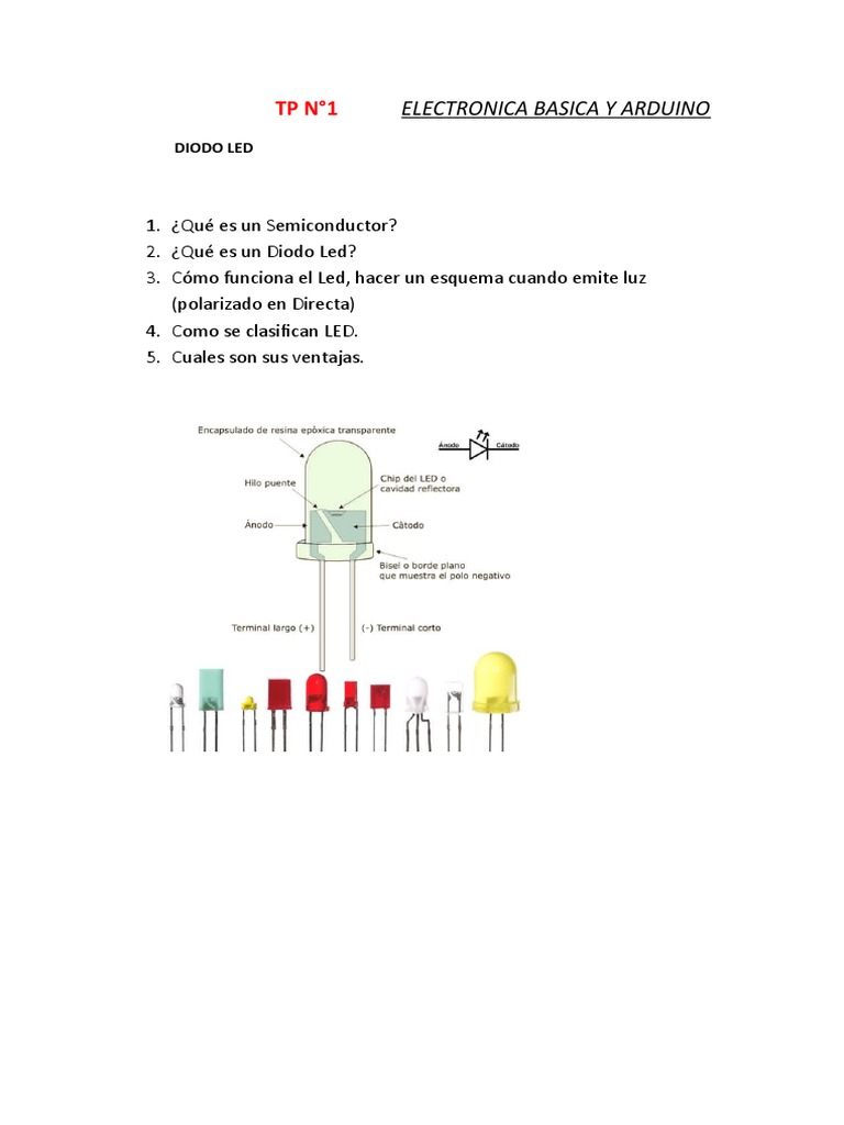 TP N°1-Diodo Led | PDF