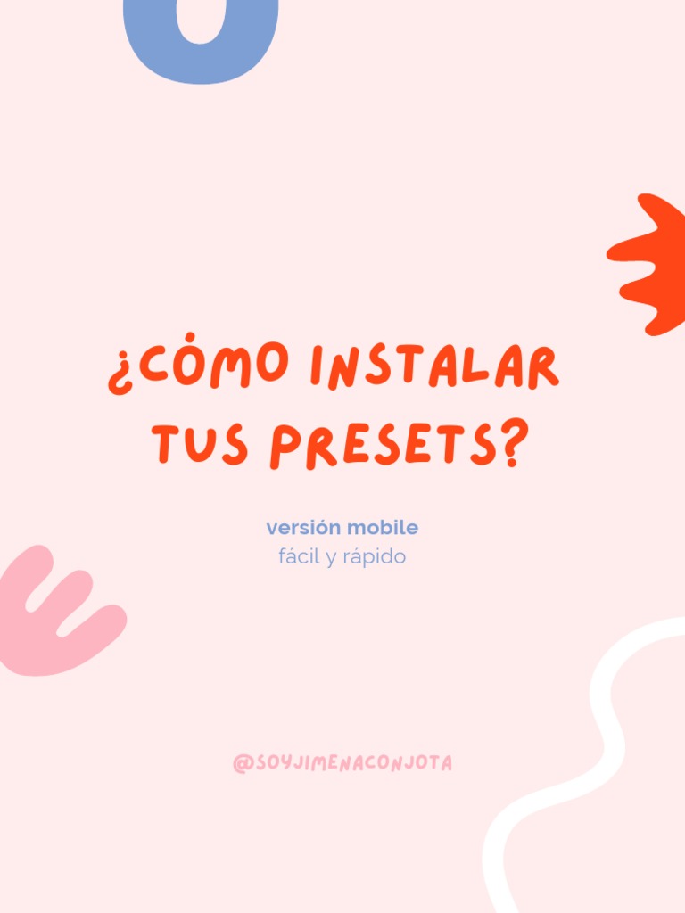 Tutorial Presets Versión Mobile | PDF | Aplicación movil | Ios