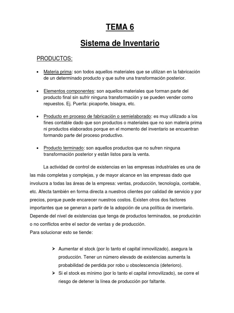 U6_1-INVENTARIO | PDF | Inventario | Economias