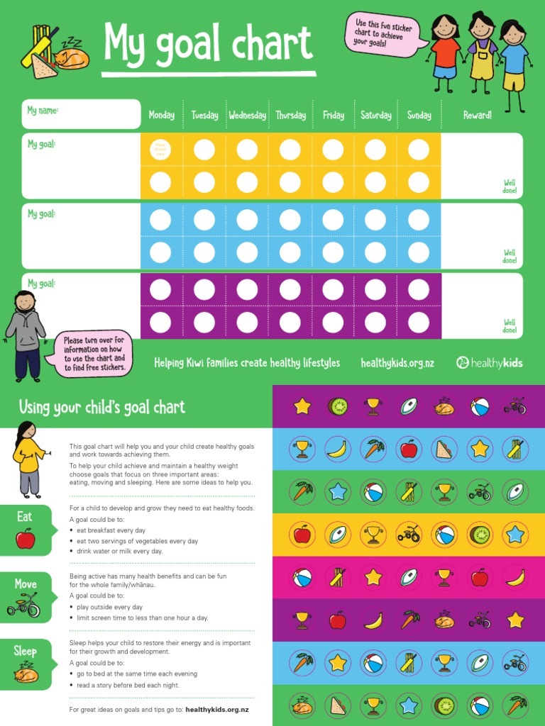 HE2539 - Healthy Kids My Goals Chart | PDF