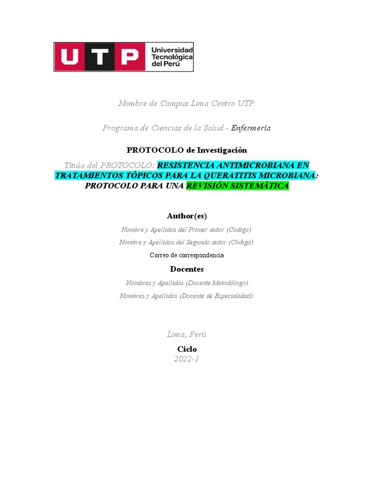 Modelo PROTOCOLO RSL | PDF