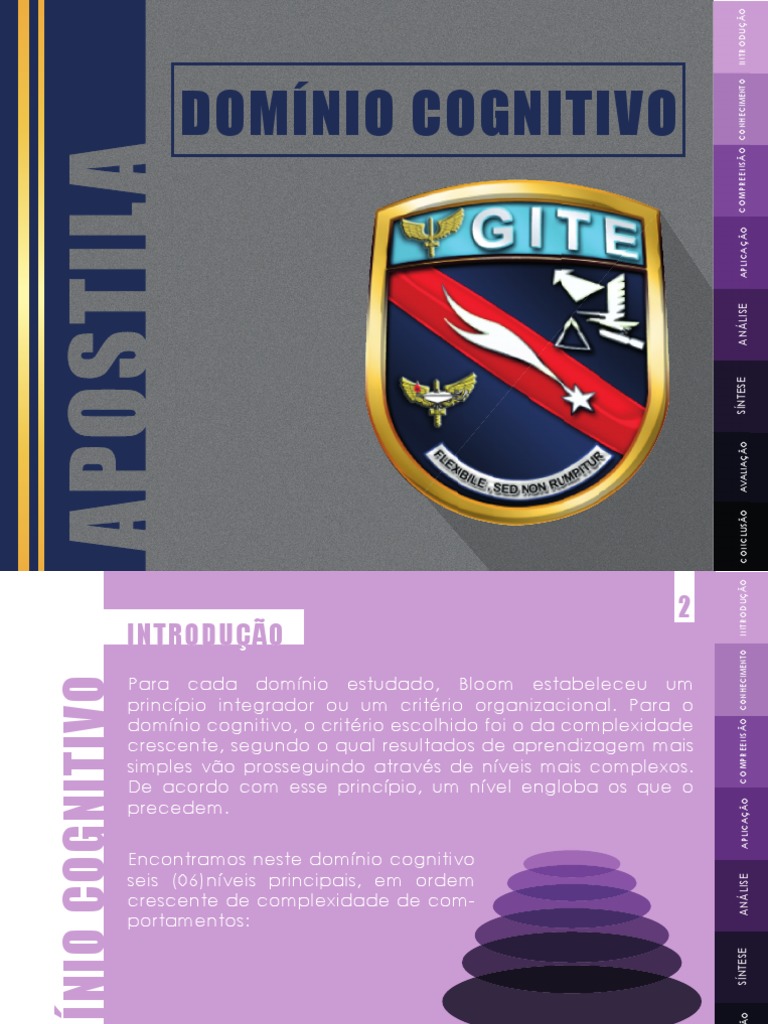 Domínio_Cognitivo | PDF | Conhecimento | Abstração