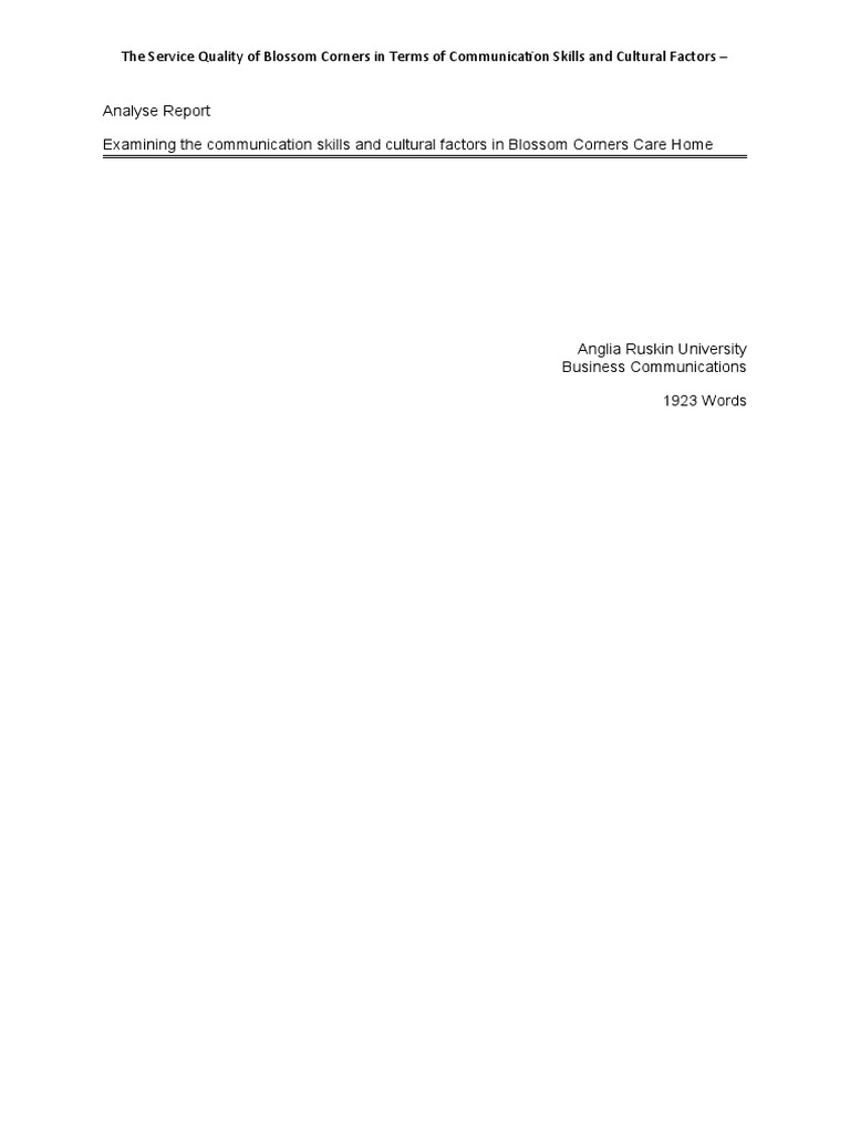 Business Communications Essay Sample | PDF | Communication | Stereotypes