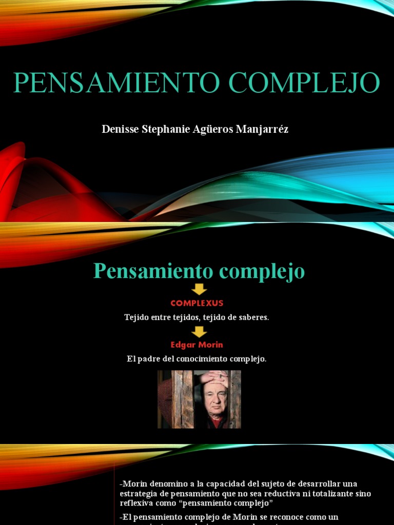 Pensamiento Complejo | PDF | Pensamiento | Complejidad