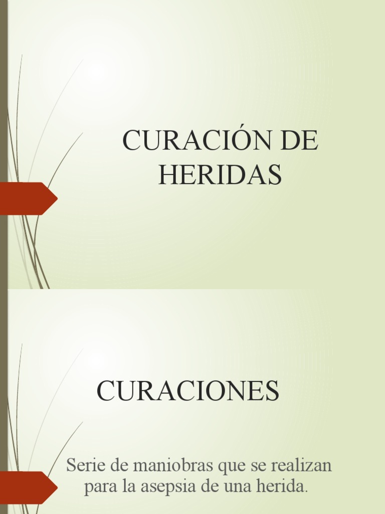 Curación de Heridas | PDF | Herida | Cicatrización de la herida