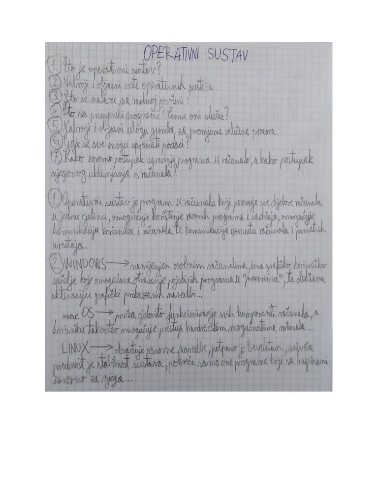 Operativni Sustav Luka IV | PDF