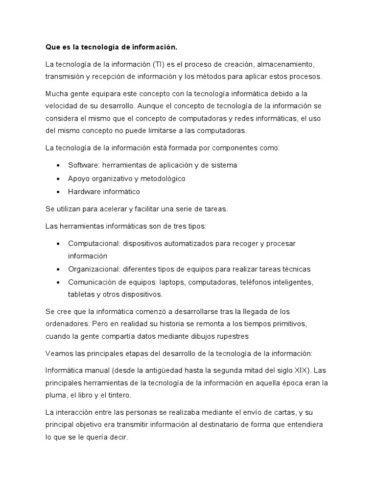 Que Son Las Tics | PDF