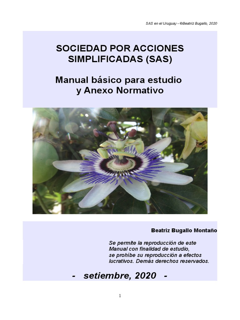 SAS Def | PDF | Regulación | Sociedad