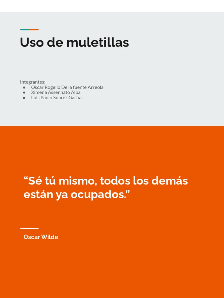 Uso de Muletillas | PDF