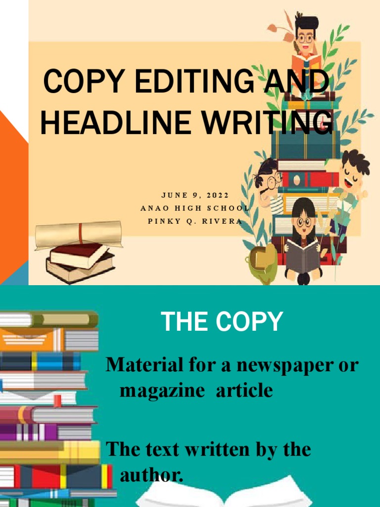 Copy Editing and Headline Writing | PDF | Copy Editing | Editing