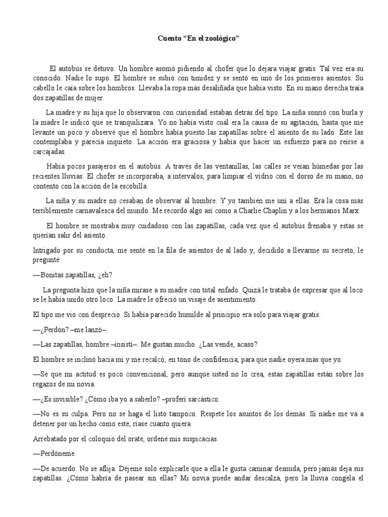 Práctica en El Zoológico | PDF