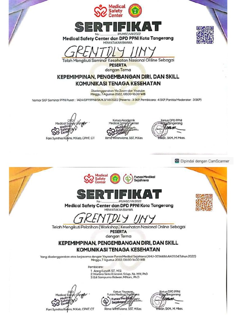 Sertifikat Gre 3 SKP | PDF