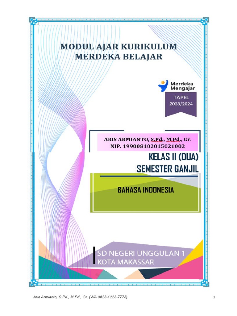 Modul Bindo KLS 2 SMS 1 | PDF