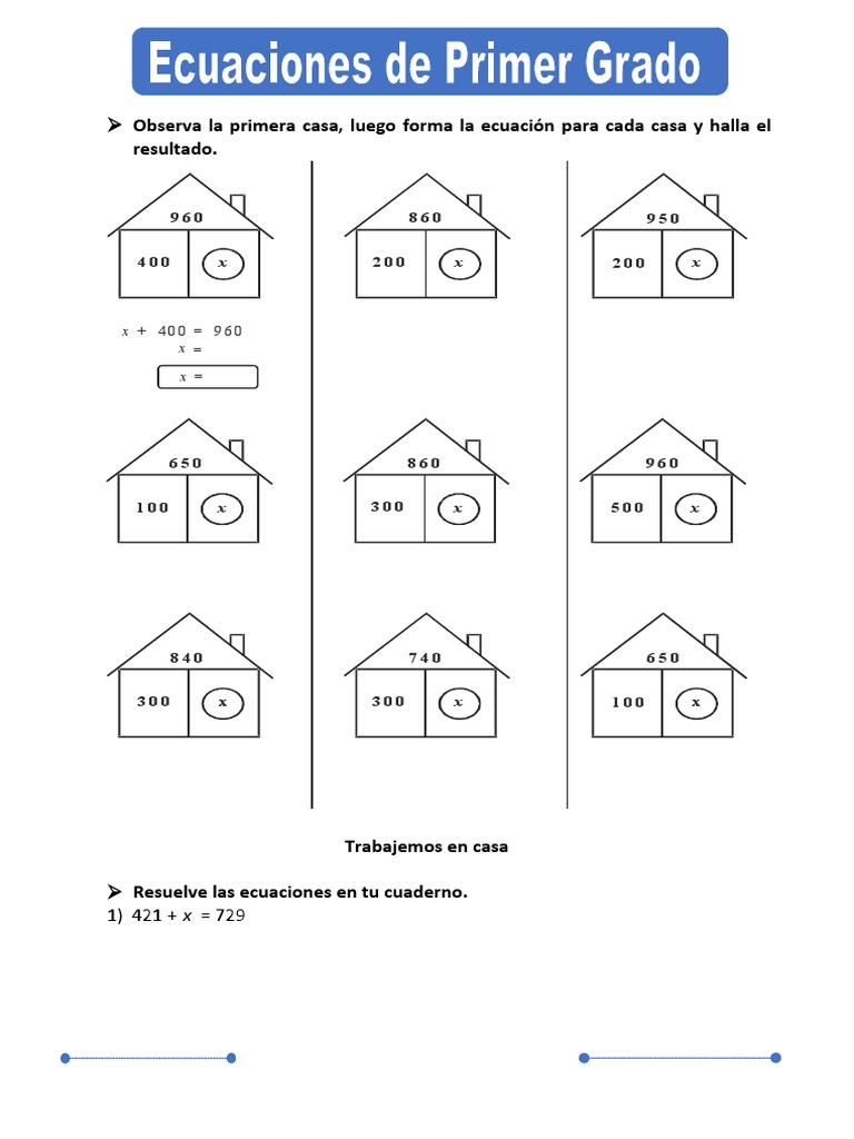 Ecuaciones 3ero | PDF