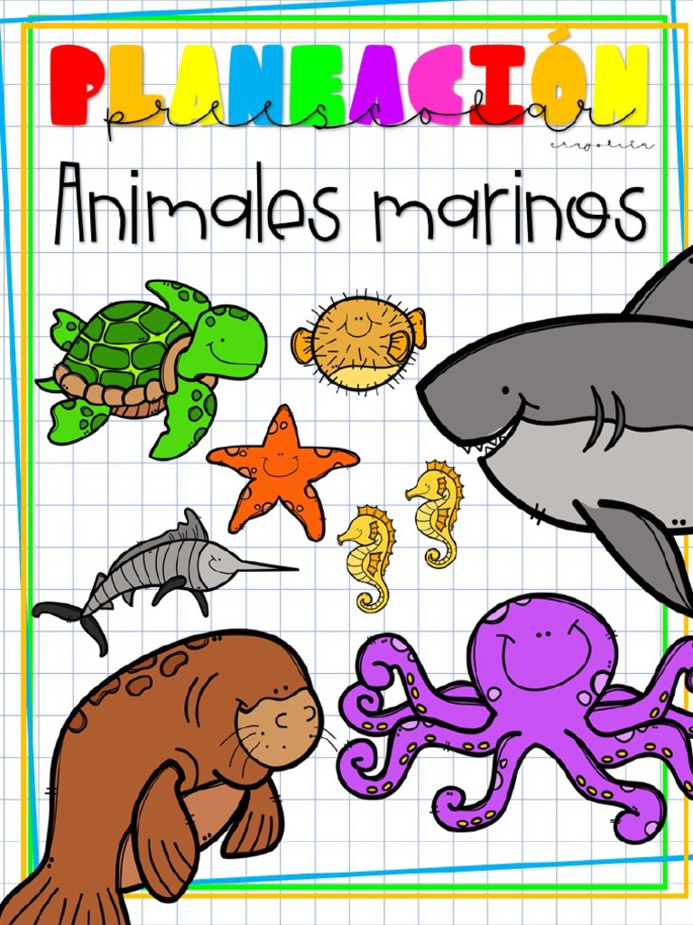 plan animales marinos preewcolar | PDF