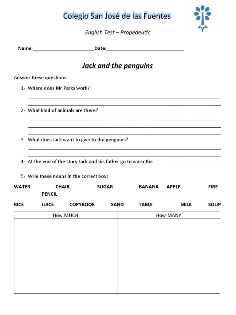 English Test Storyfun | PDF