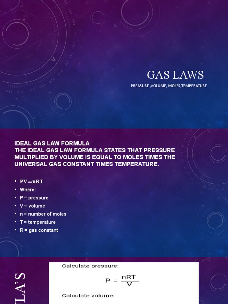 Gas Laws | PDF | Science & Mathematics