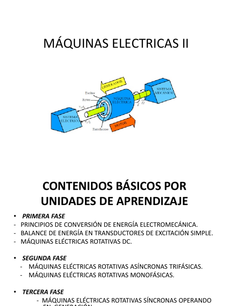Máquinas Electricas II | PDF | Ingenieria Eléctrica | Campo magnético