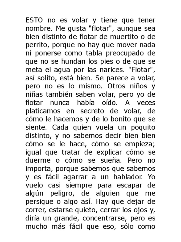 Flotar: La Experiencia de Volar en Sueños | PDF