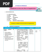 Sesion Matematica-Agrupamos para Multiplicar | PDF | Multiplicación | Evaluación