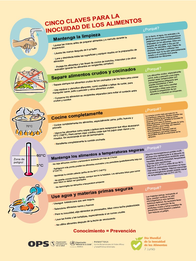 5 Claves de La Inocuidad | PDF | Comida y bebida | Nutrición