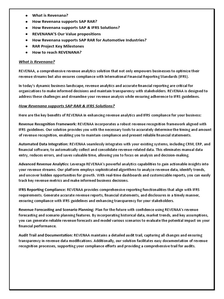 How SAP RAR Helps in Auto Motive Industries L | PDF | Business ...