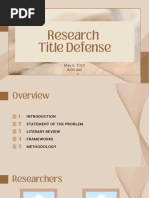 Sample Research Title Defense Presentation | PDF
