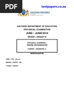 Physical Sciences p2 Prep Sept 2023 Memo Eng&Afr | PDF