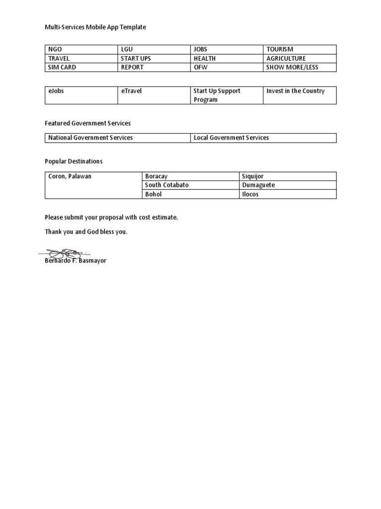 Multi Services Mobile App Template Pdf