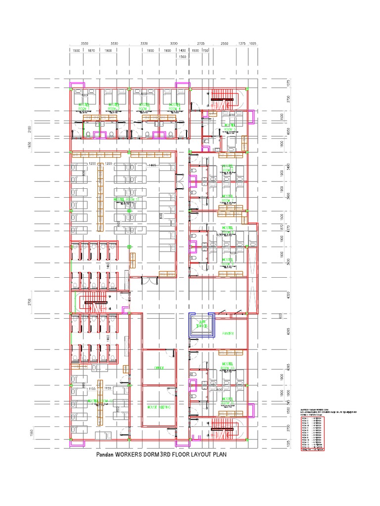 Pandan Workers Dorm Layout Plan Level 3 19042023 | PDF
